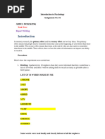 Murdock's Serial Position Curve Study Overview | PDF | Long Term Memory ...