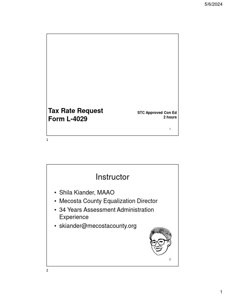 5.9.24 L-4029 Class Material | PDF | Property Tax | Taxes