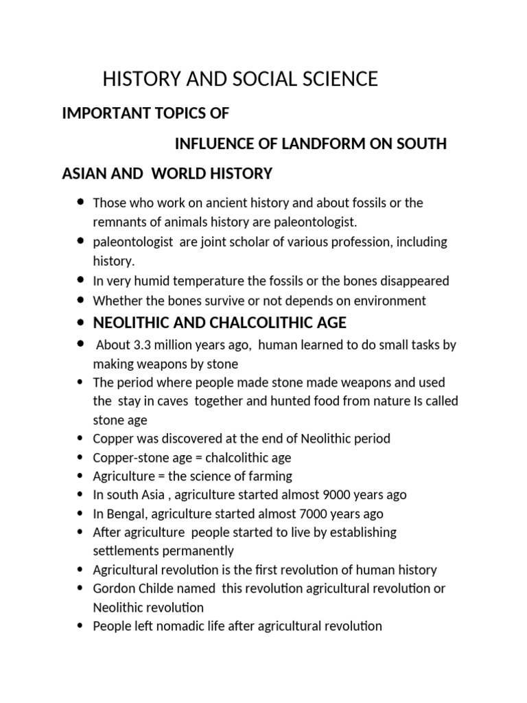 South Asian & World History Landforms | PDF | South Asia | Civilization
