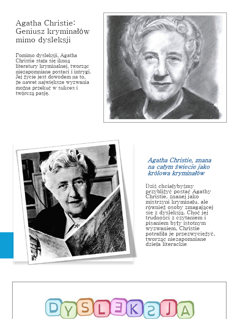 Dysleksja - Agatha Christie - Kopia | PDF