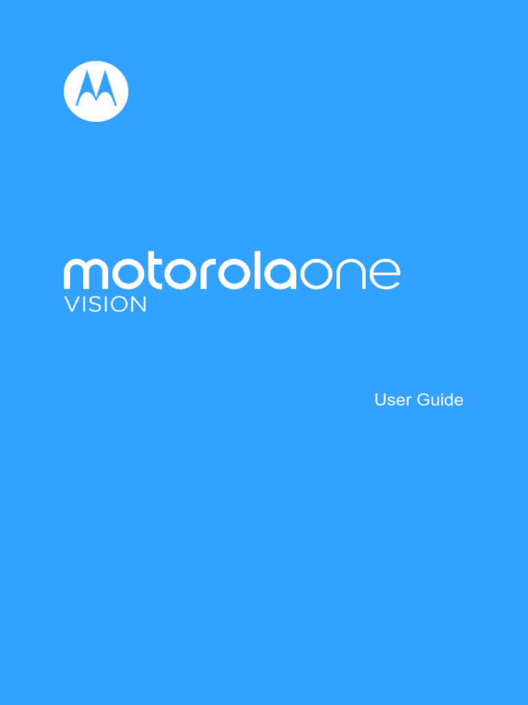 Motorola One Vision UserGuide en | PDF | Android (Operating System ...