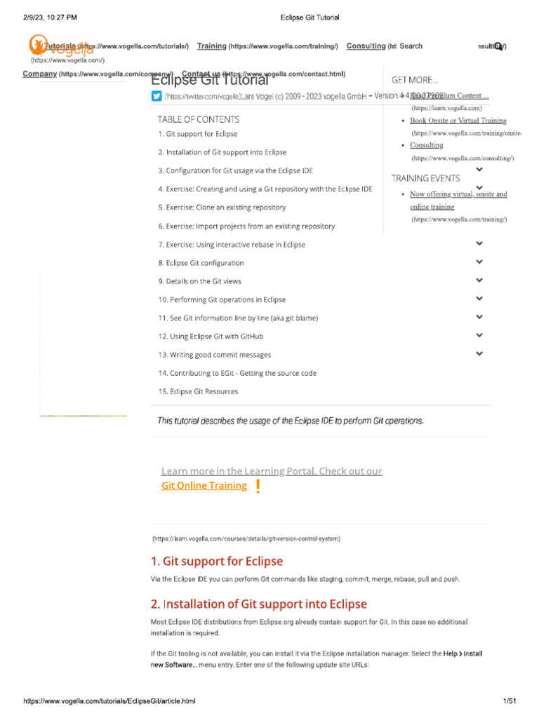 Eclipse Git Hub Commands | PDF