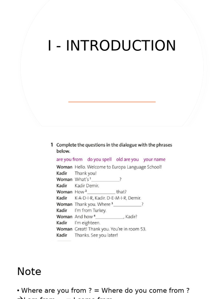 Unit 1 - Introduction - Solution Elementary | PDF