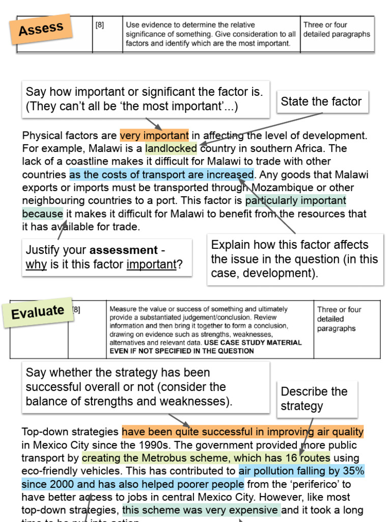 8 - 12 Mark Answer Paragraph Structure 3 | PDF | Erosion | Earth Sciences