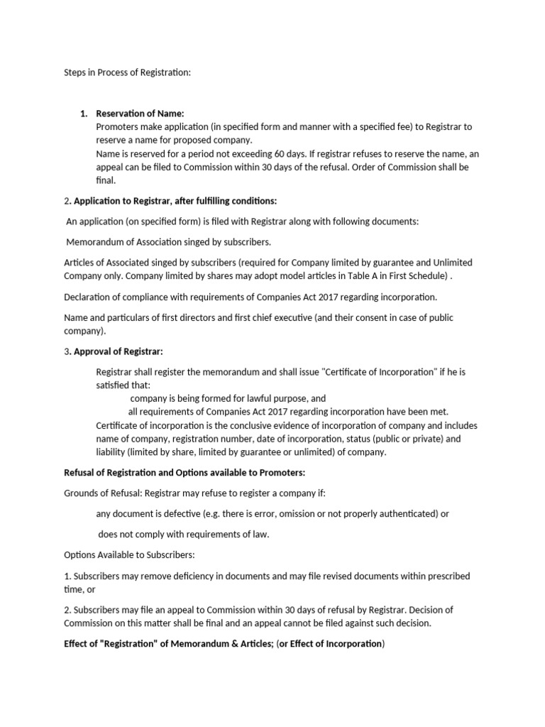 Steps in Process of Registration | PDF | Domain Name Registrar ...
