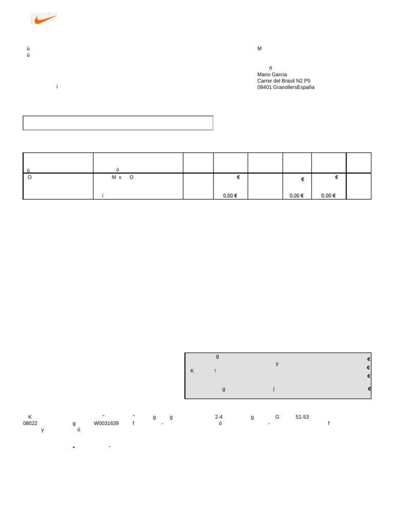 Facture Nike SP Dunk | PDF