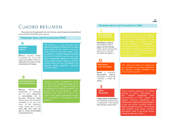 Cuadro Resumen Del PROTOCOLO DE PAPS | PDF