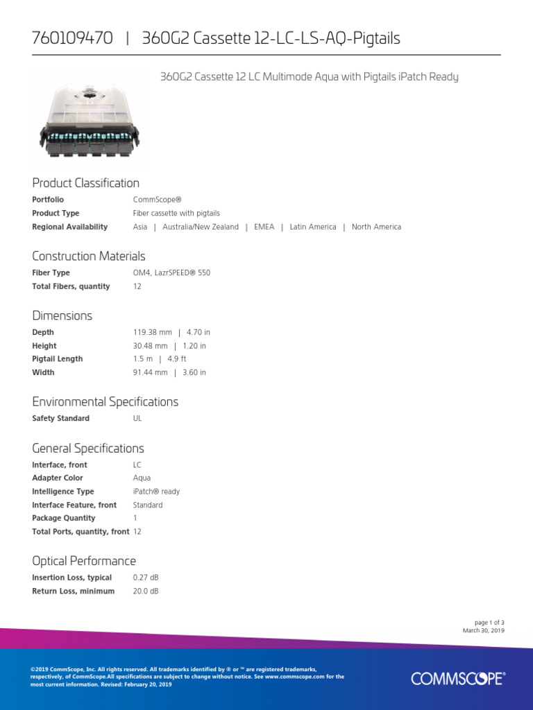 IT17.Extracted Pages From 1A-Commscope Passive | PDF | Optical Fiber