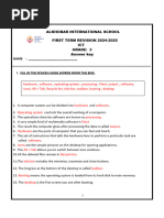 Worksheet - Grade 3 (ComputerSystem) | PDF | Central Processing Unit ...