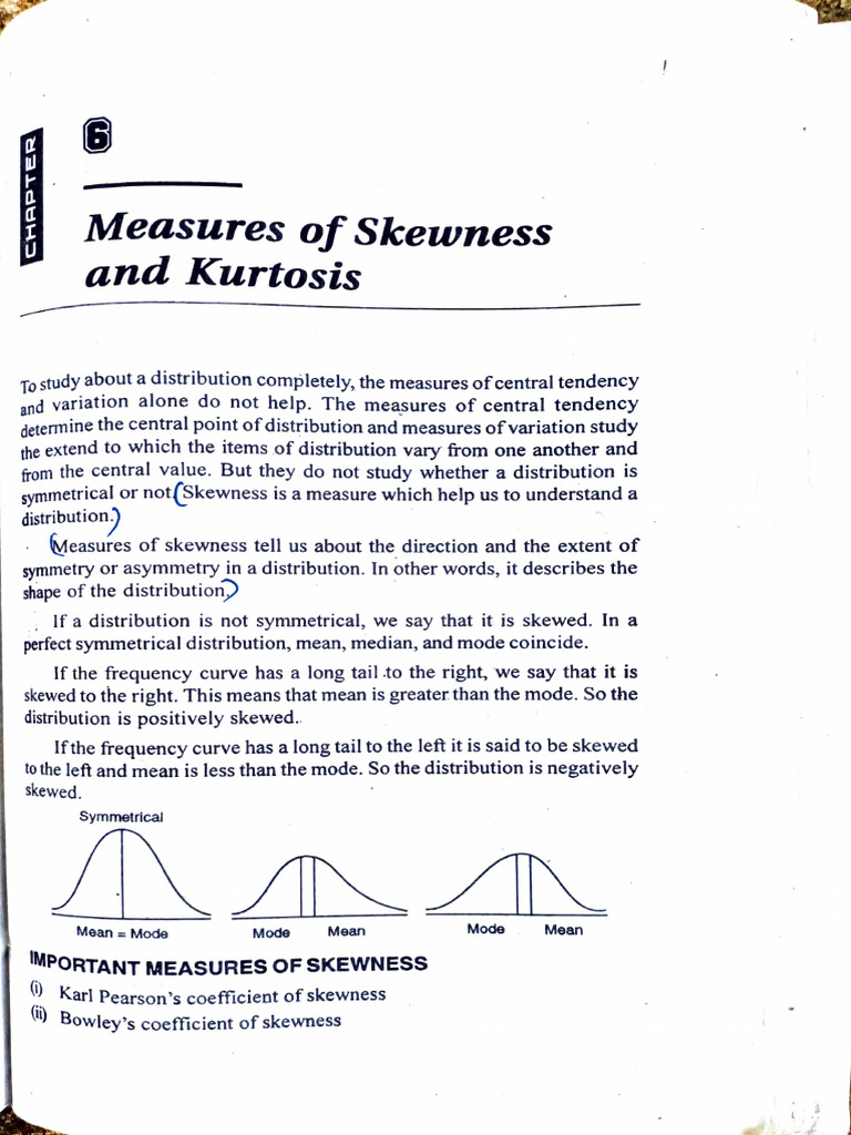 Understanding Skewness and Kurtosis | PDF | Skewness | Mode (Statistics)