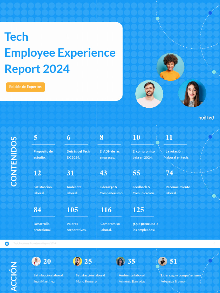 Tech Employee Experience Report 2024 Edición de Expertos Análisis Anual ...