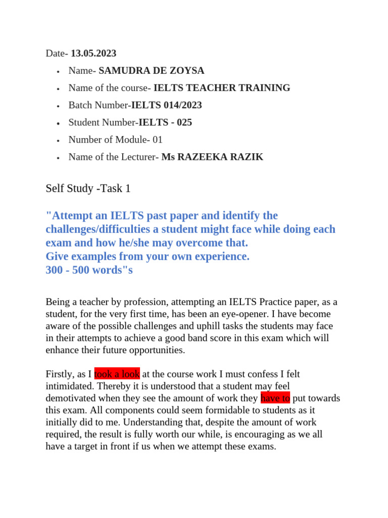 Samudra Task 1 | PDF | Cognition | Cognitive Science