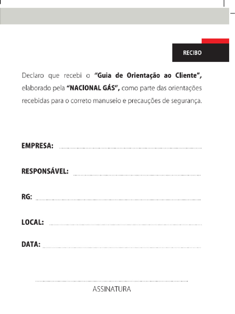 Guia de Orientação Ao Cliente | PDF