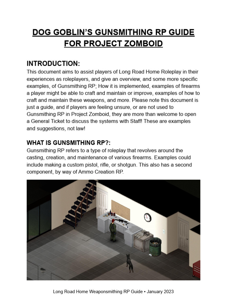 Gunsmithing RP Guide for Zomboid | PDF | Ammunition | Shotgun