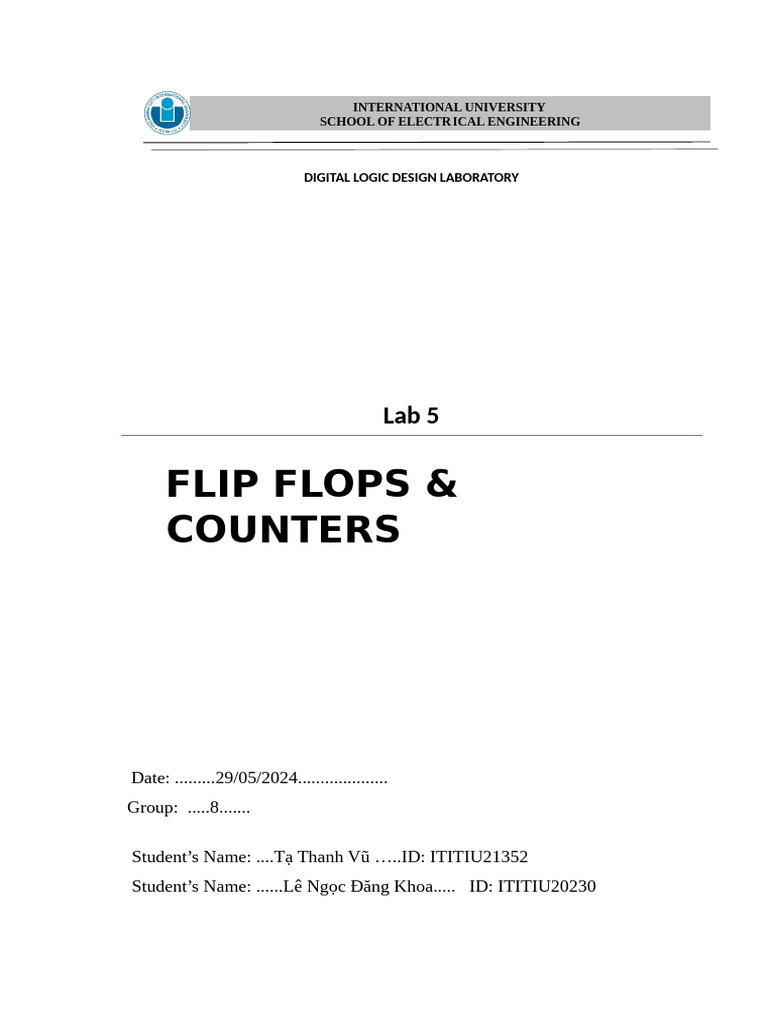 lab5_dld | PDF | Computer Engineering | Electronic Circuits
