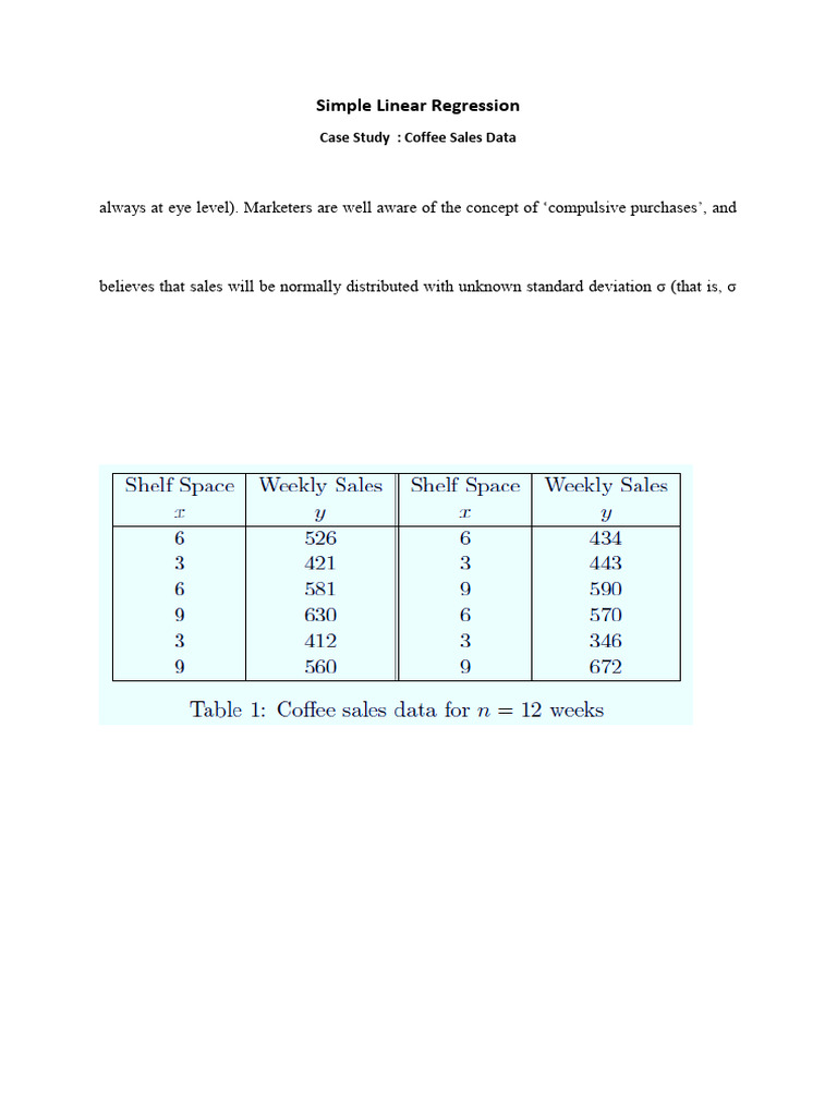 Simple Linear Regression Case Study | PDF | Wellness