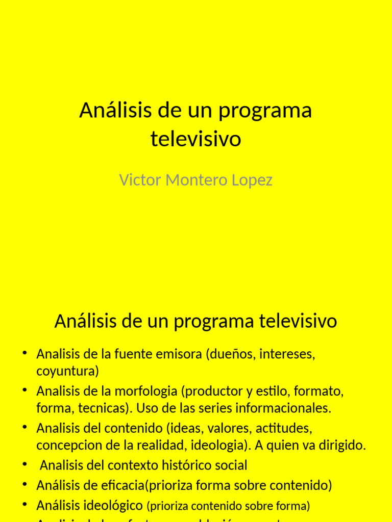 Analisis de Un Programa TV | PDF | Verdad | Ideologías