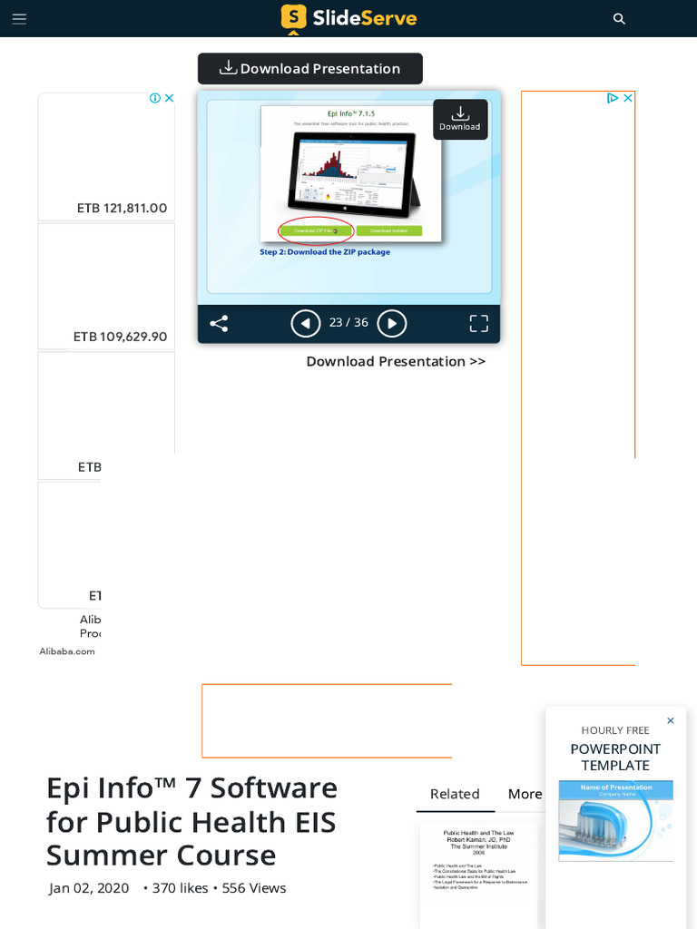 Epi Info™ 7 Software For Public Health EIS Summer Course PowerPoint Presentation - ID - 9346157 ...