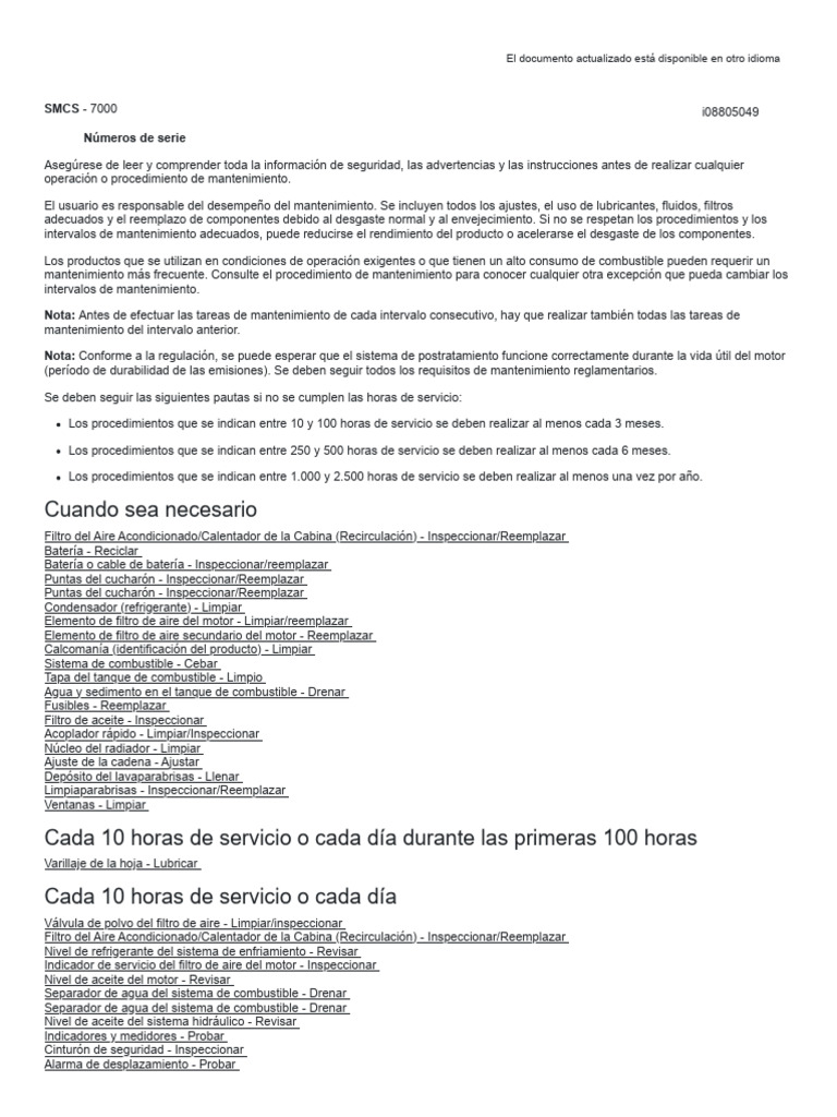 Programa de Intervalos | PDF | Filtración | Refrigerante