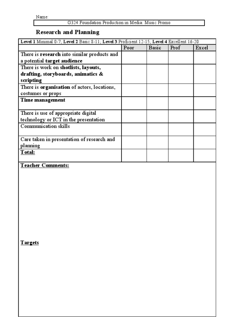 G324 Advanced Portfolio Media Production Assessment Grid | PDF | Page Layout | Educational ...
