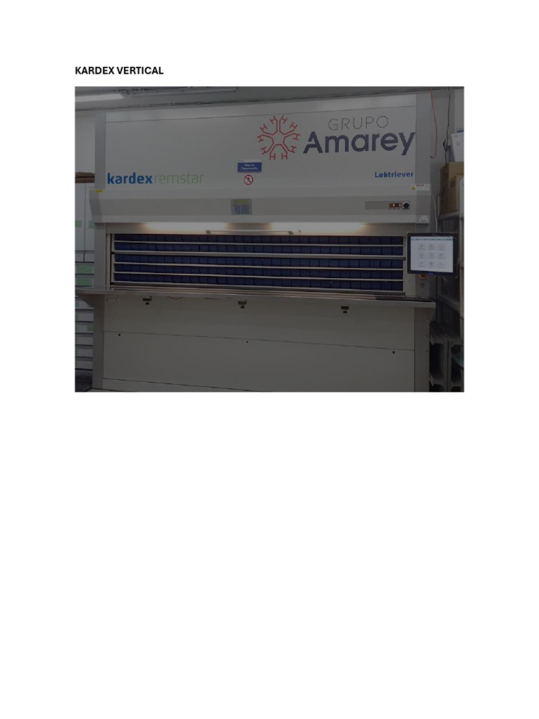 Kardex Vertical Storage Systems | PDF