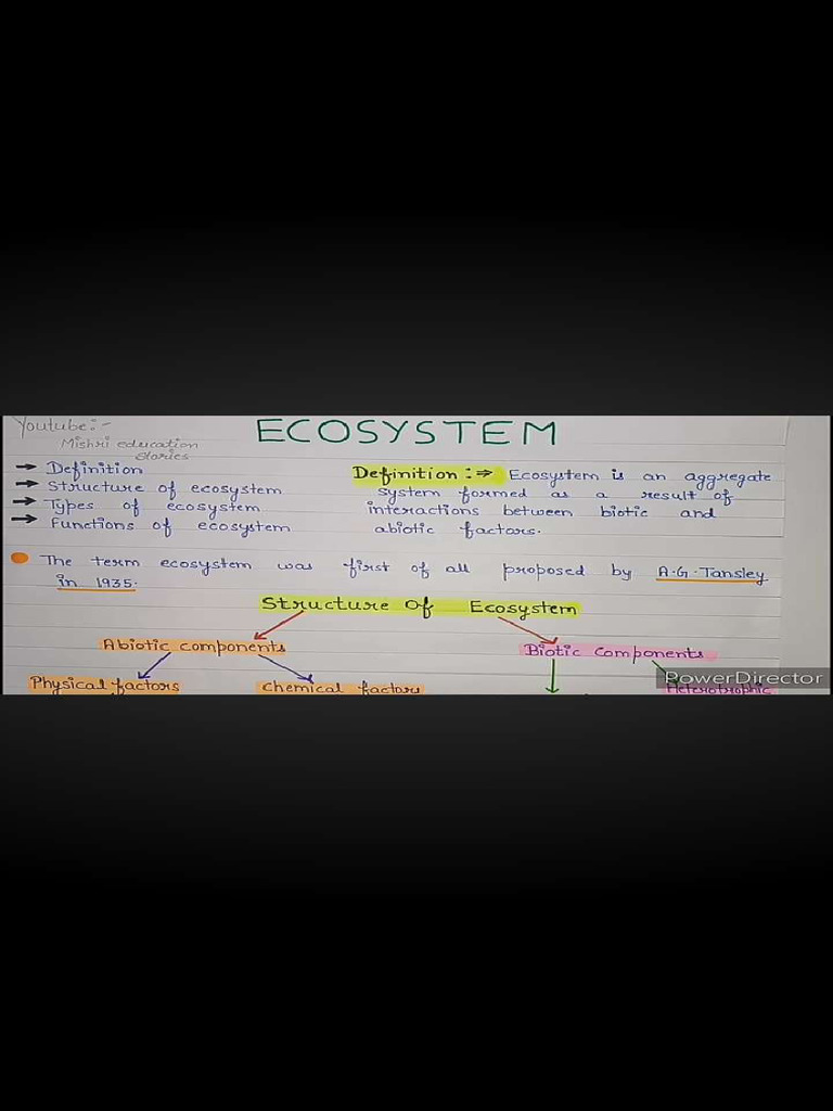 Ecosystem and Ecology1 | PDF