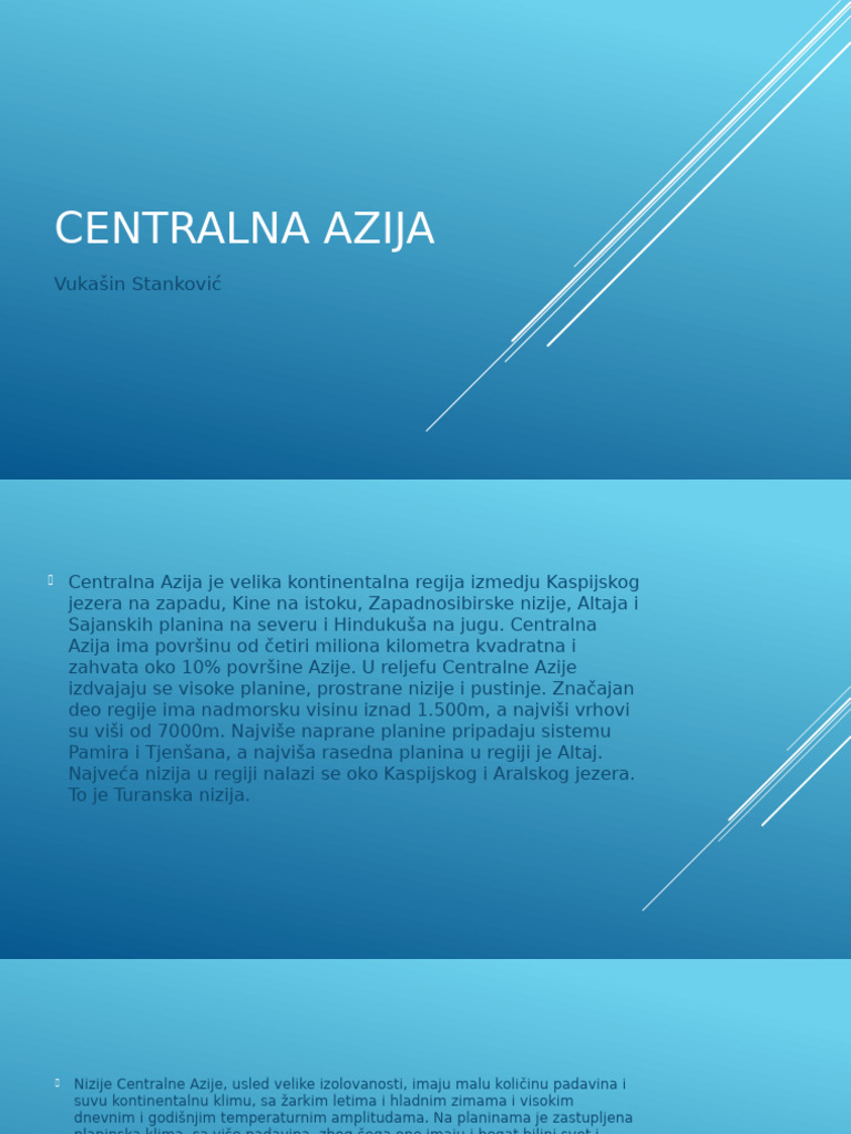 Centralna Azija | PDF
