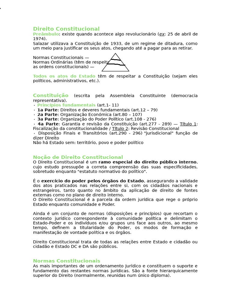 Aulas DC | PDF | Constituição | Lei Constitucional