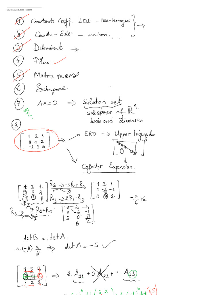 Math 259 Review | PDF