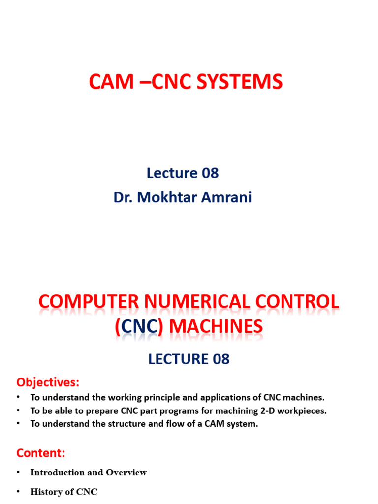 MMT_Lec. 8-9 | PDF | Numerical Control | Cartesian Coordinate System