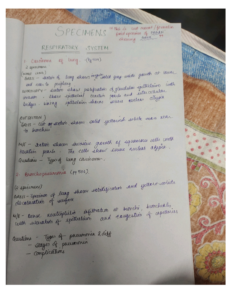 Specimen Patho | PDF