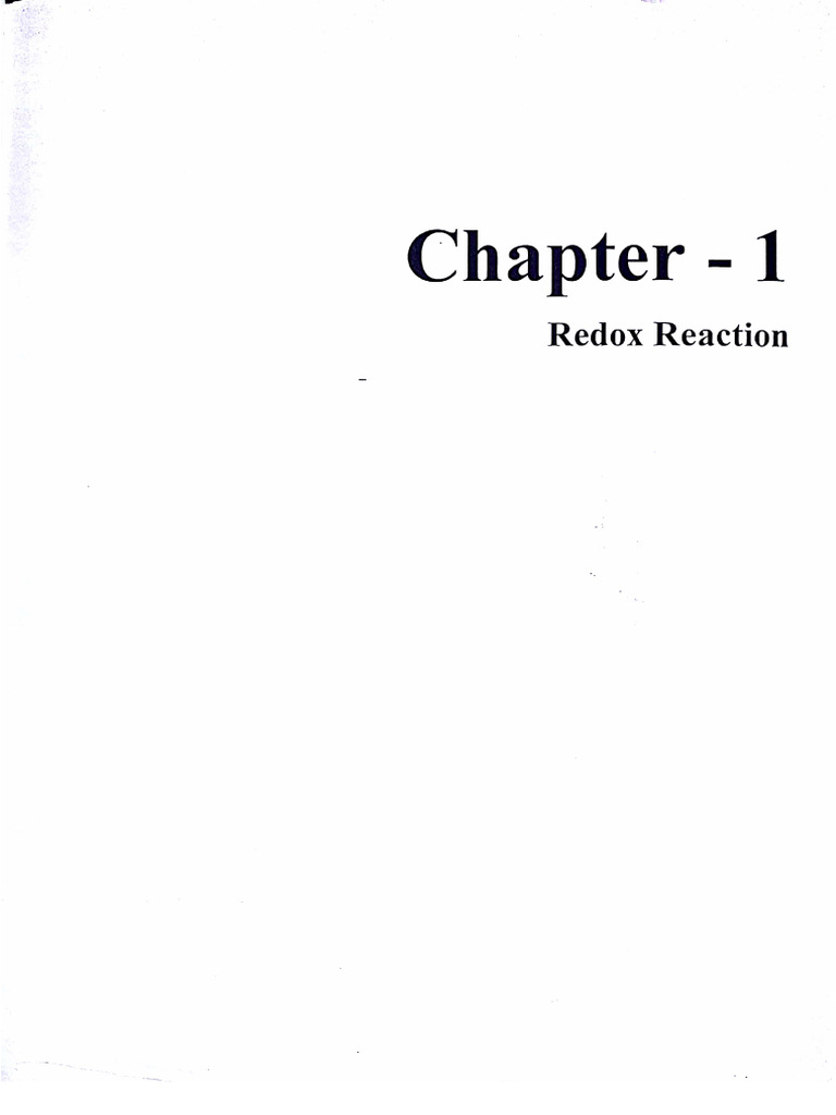 Redox 1 | PDF