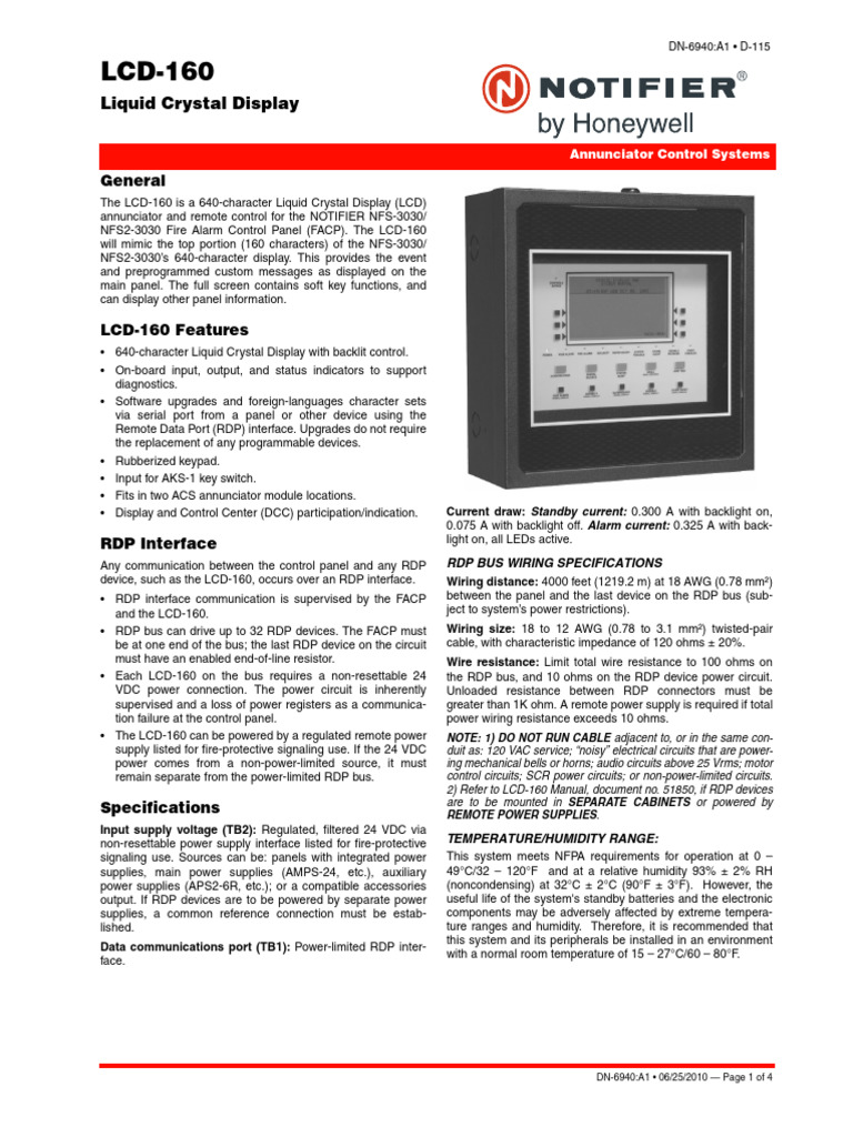 LCD-160_Ficha_técnica | PDF | Power Supply | Electrical Engineering
