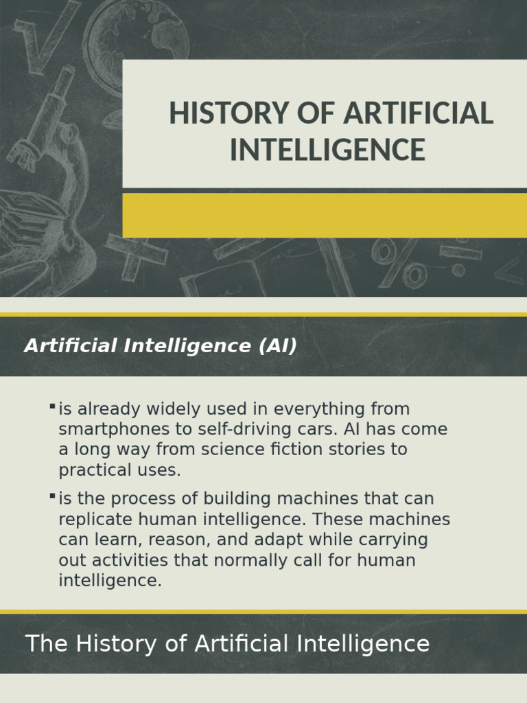 History of Artificial Intelligence | PDF | Artificial Intelligence ...