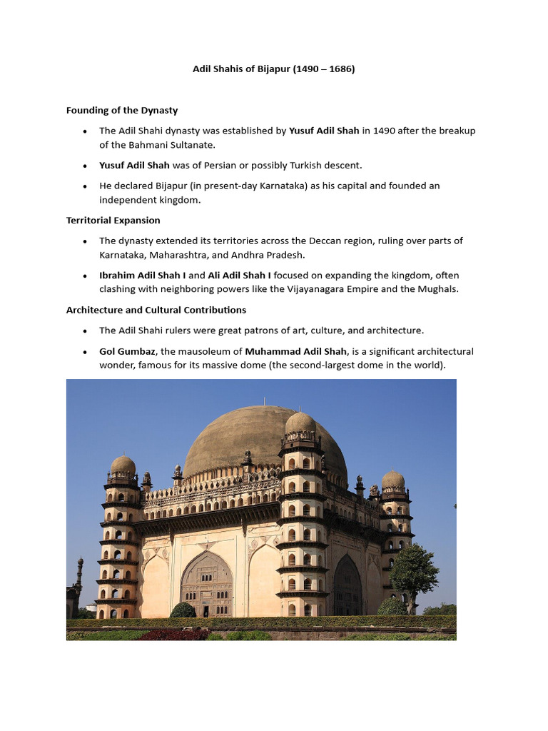 Lecture 28 Part II - Adil Shahis Bijapur | PDF | Classics