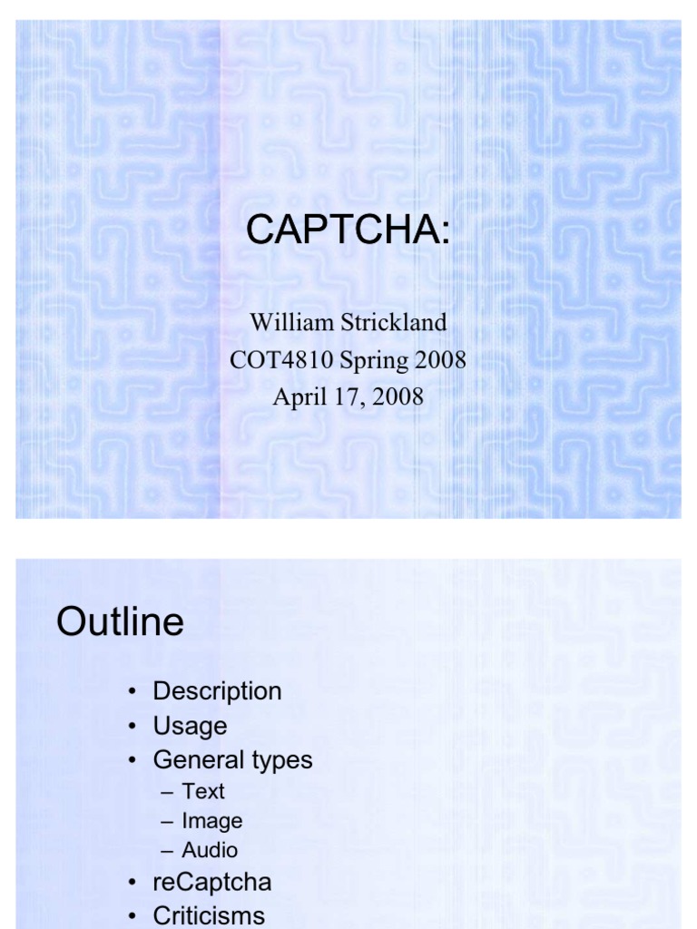 Captcha | PDF