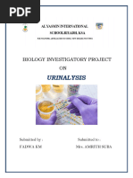 Urinalysis Report Form: Physical Examination | PDF
