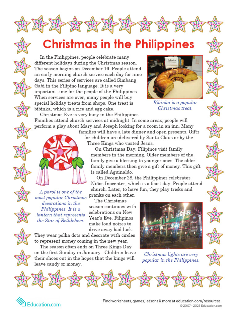 Christmas Traditions in the Philippines | PDF | Christmas Traditions ...