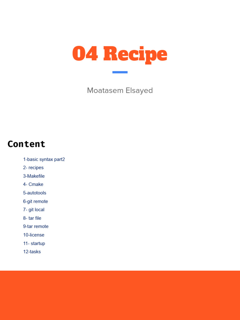 04 Recipe | PDF