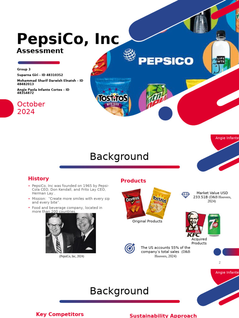 Group 3 - PepsiCo Presentation - Supply Chain Assessment | PDF | Supply ...