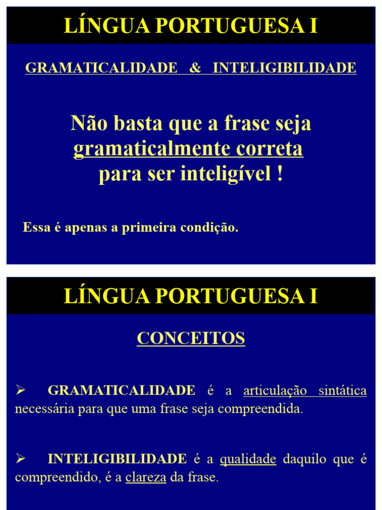 04 Apres Gramaticalidade Inteligibilidade | PDF | Portugal