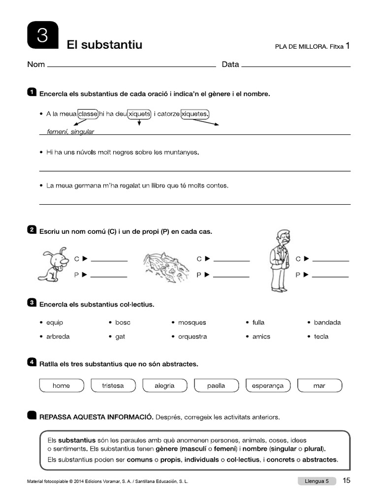 5.3 El Substantiu | PDF