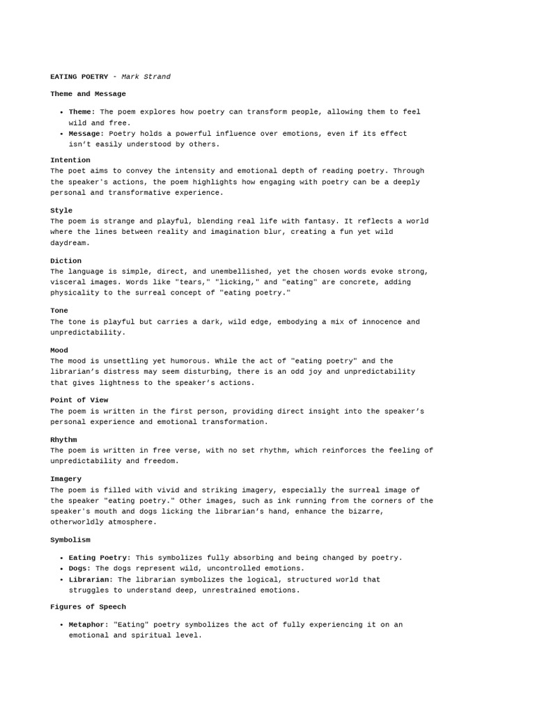 Analyzing "Hanging Fire" Imagery | PDF | Poetry | Altruism
