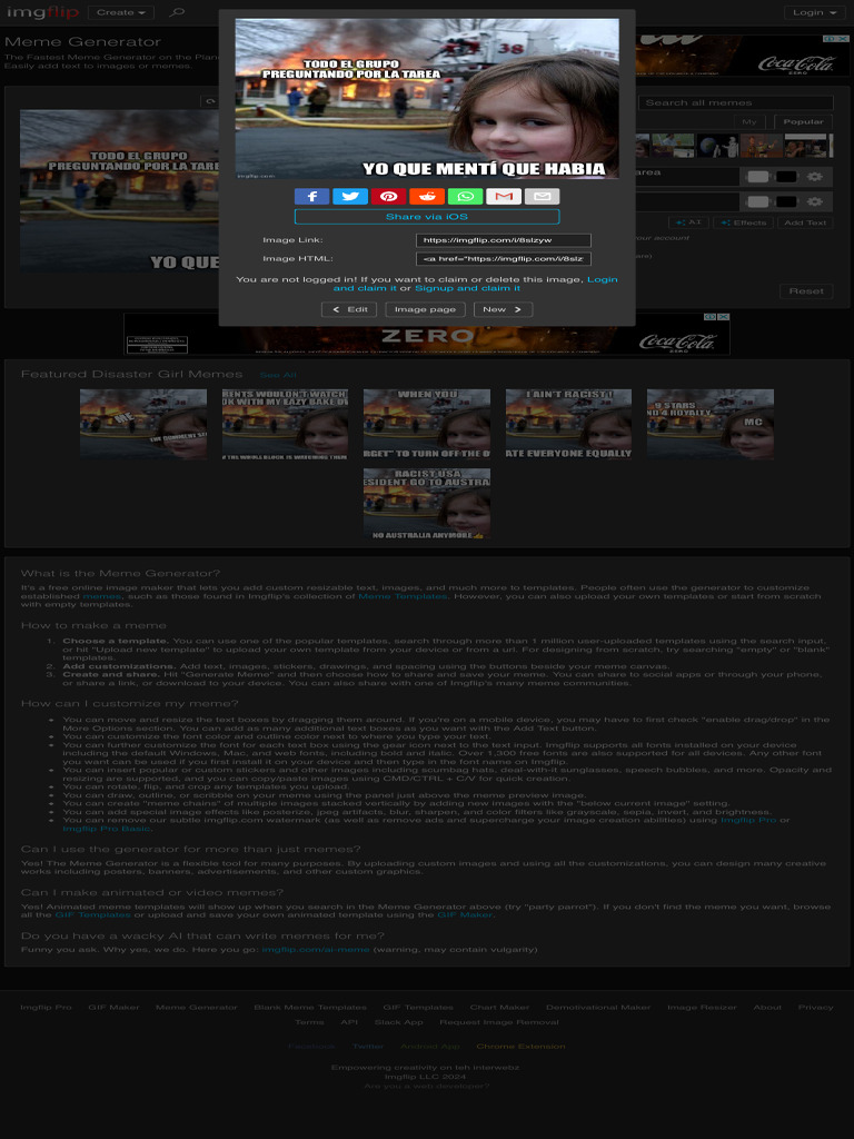 Meme Generator - Imgflip | PDF | Software | World Wide Web