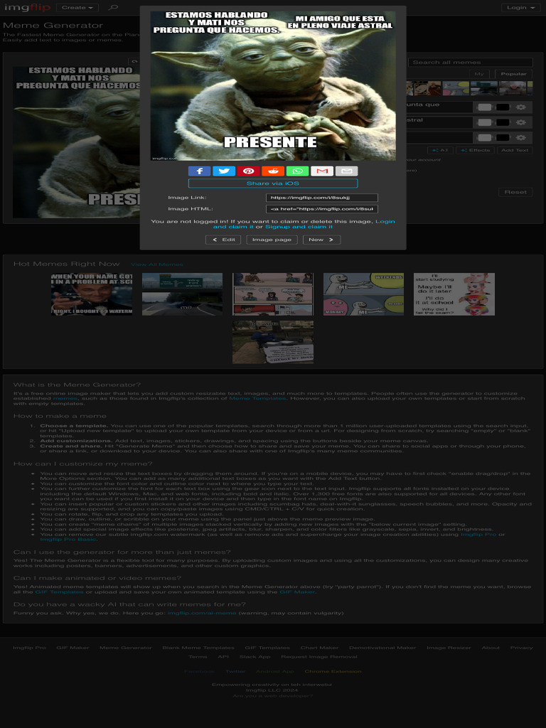 Meme Generator - Imgflip 6 | PDF