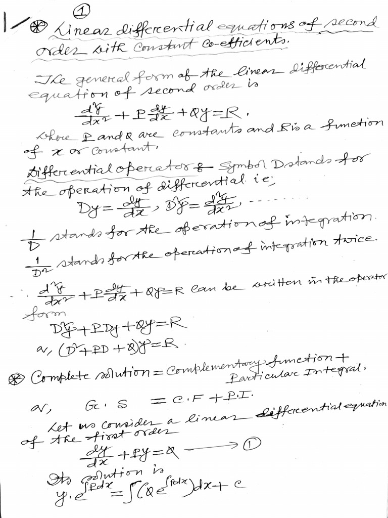 Linear Diffn Eqn of 2nd Degree | PDF | Teaching Methods & Materials