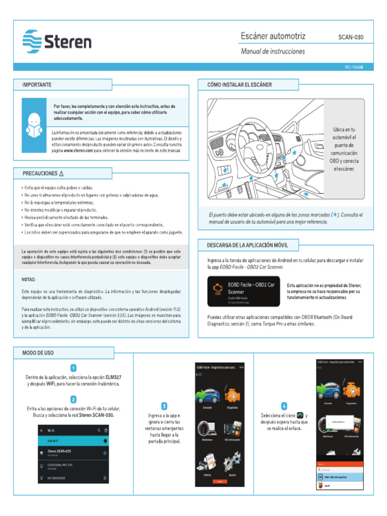 SCAN 030 Instr | PDF