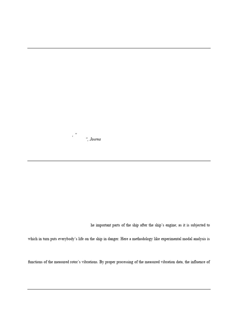 Frequency Based Damage Detection and Localization of Propeller Shaft of ...