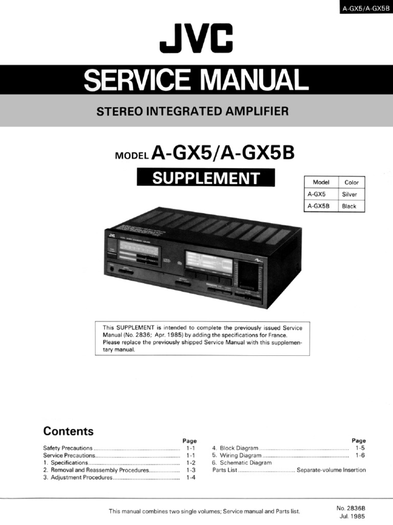 JVC A-Gx5 gx5b | PDF