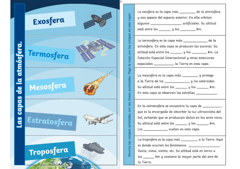 Actividad de Las Capas de La Atmósfera | PDF